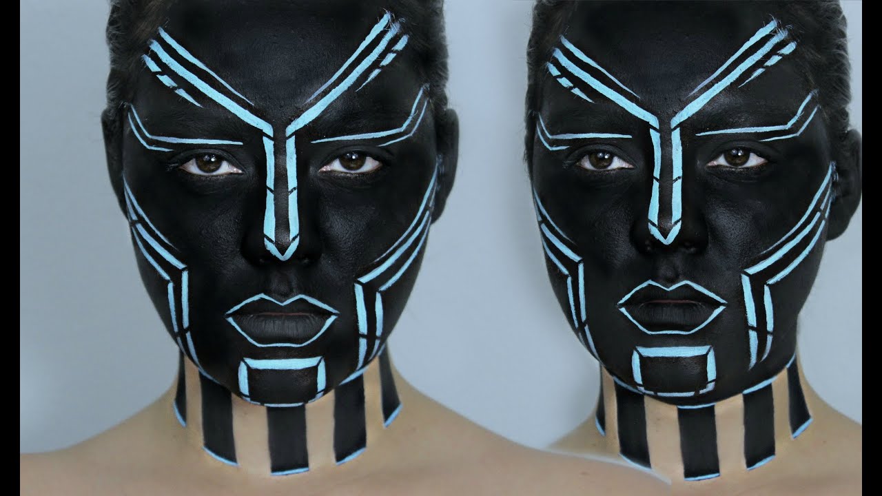 Tron Face Art - YouTube