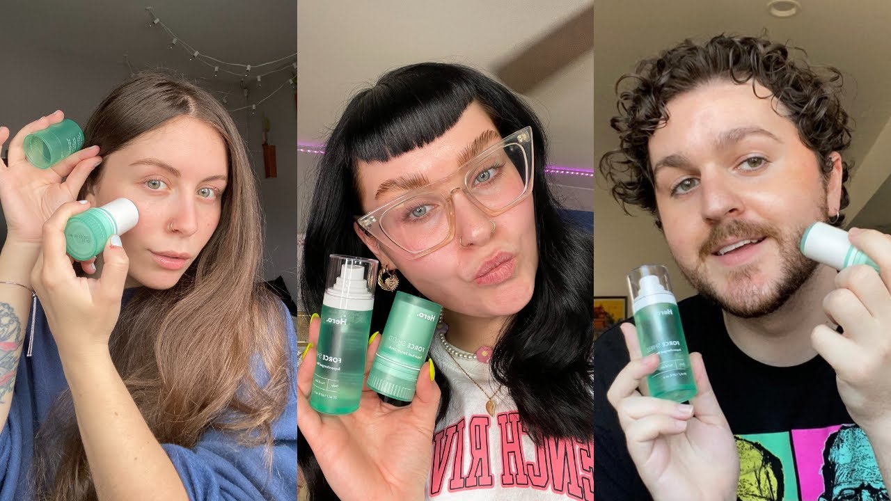 Trying Force Shield for Skin Barrier Repair | Hero Cosmetics - YouTube