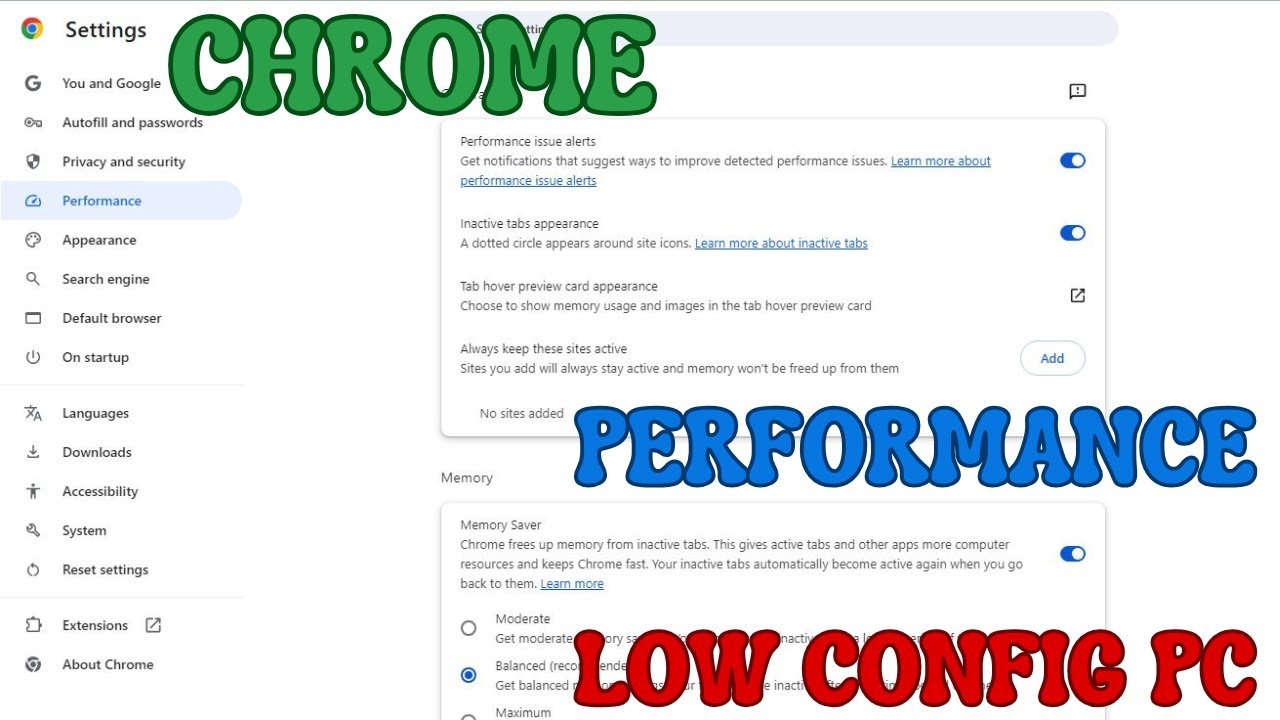 Optimize Google Chrome Lagging on Old Computer | Google Chrome Settings ...
