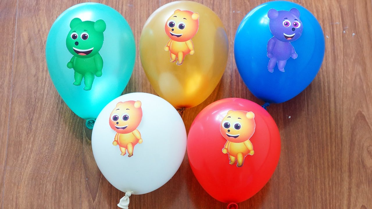 Learn Colors for Children Nursery Rhymes Kids Songs Mega Gummy Bear ...