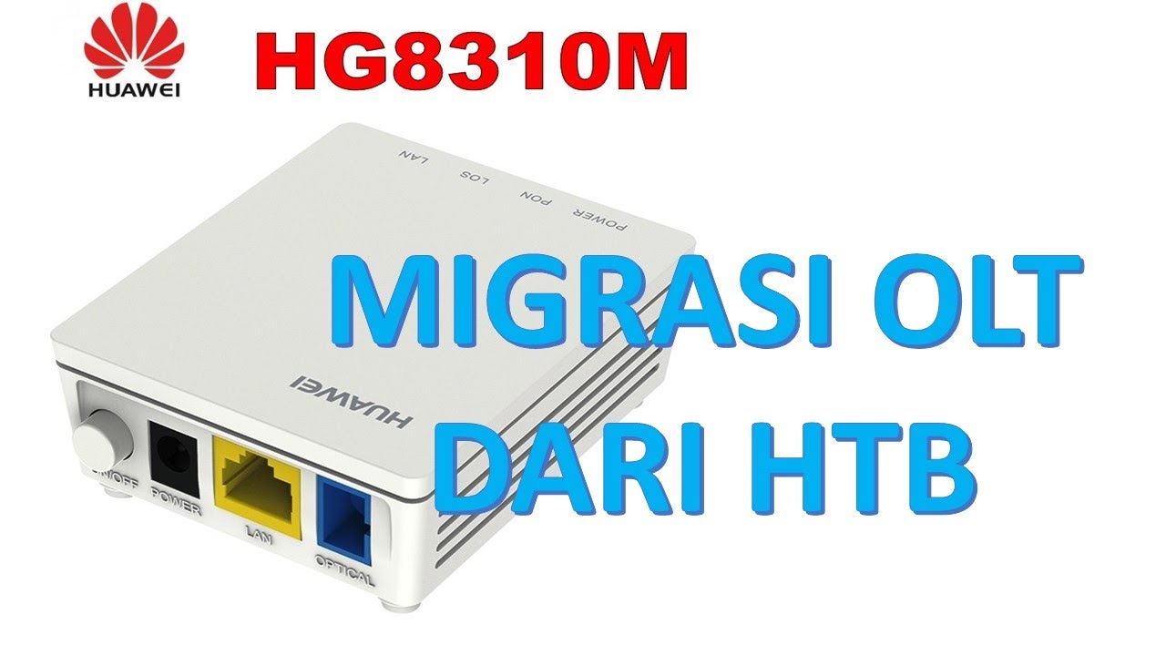 onu bridge HG8310M - YouTube