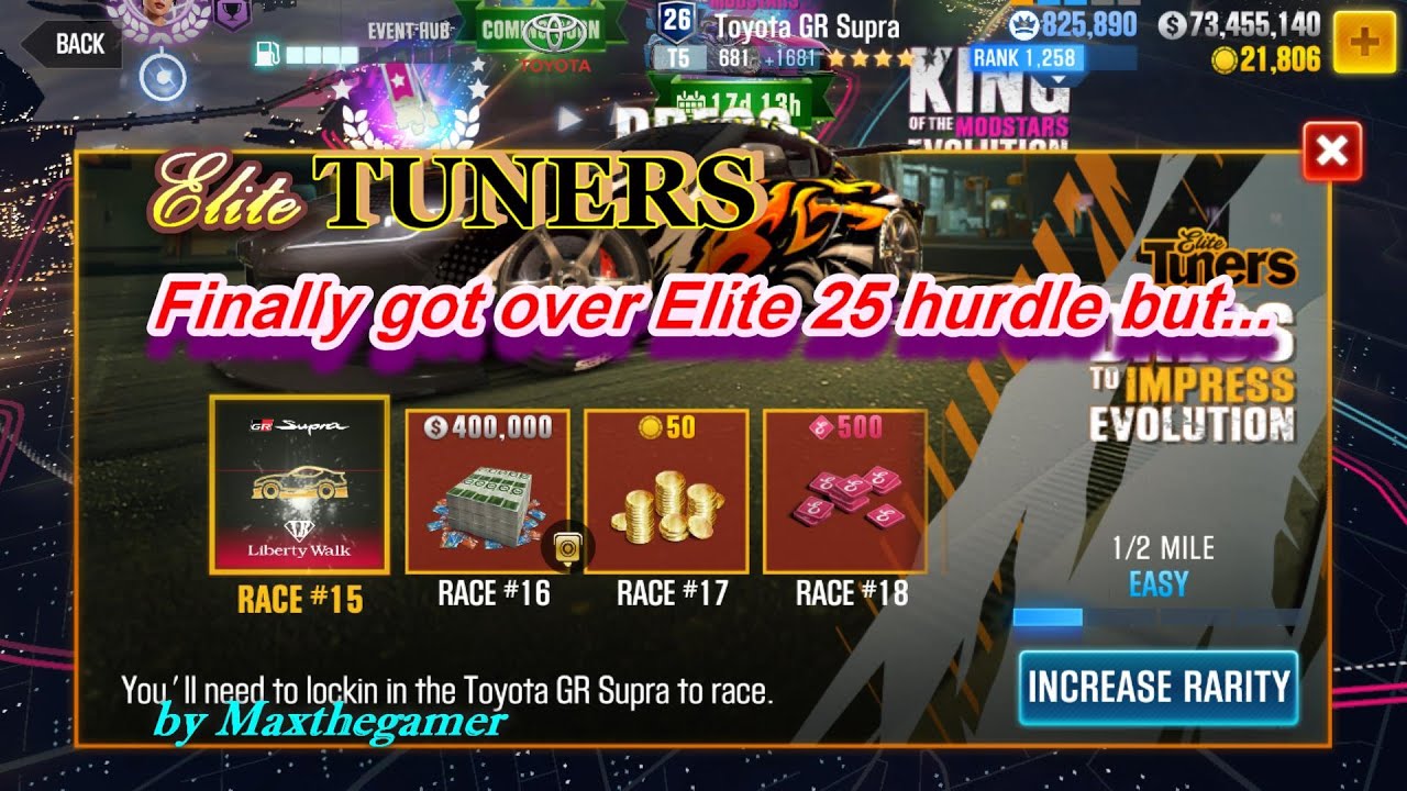 CSR 2 | CSR Racing 2 : I finished Level 25 Elite upgrade on the GR ...