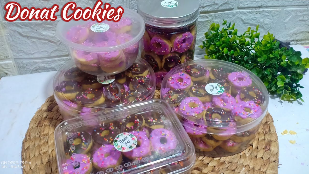 DONAT COOKIES || KUE LEBARAN - YouTube