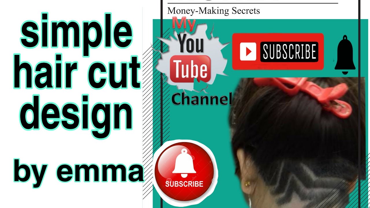 simple hair cut design by emma - YouTube