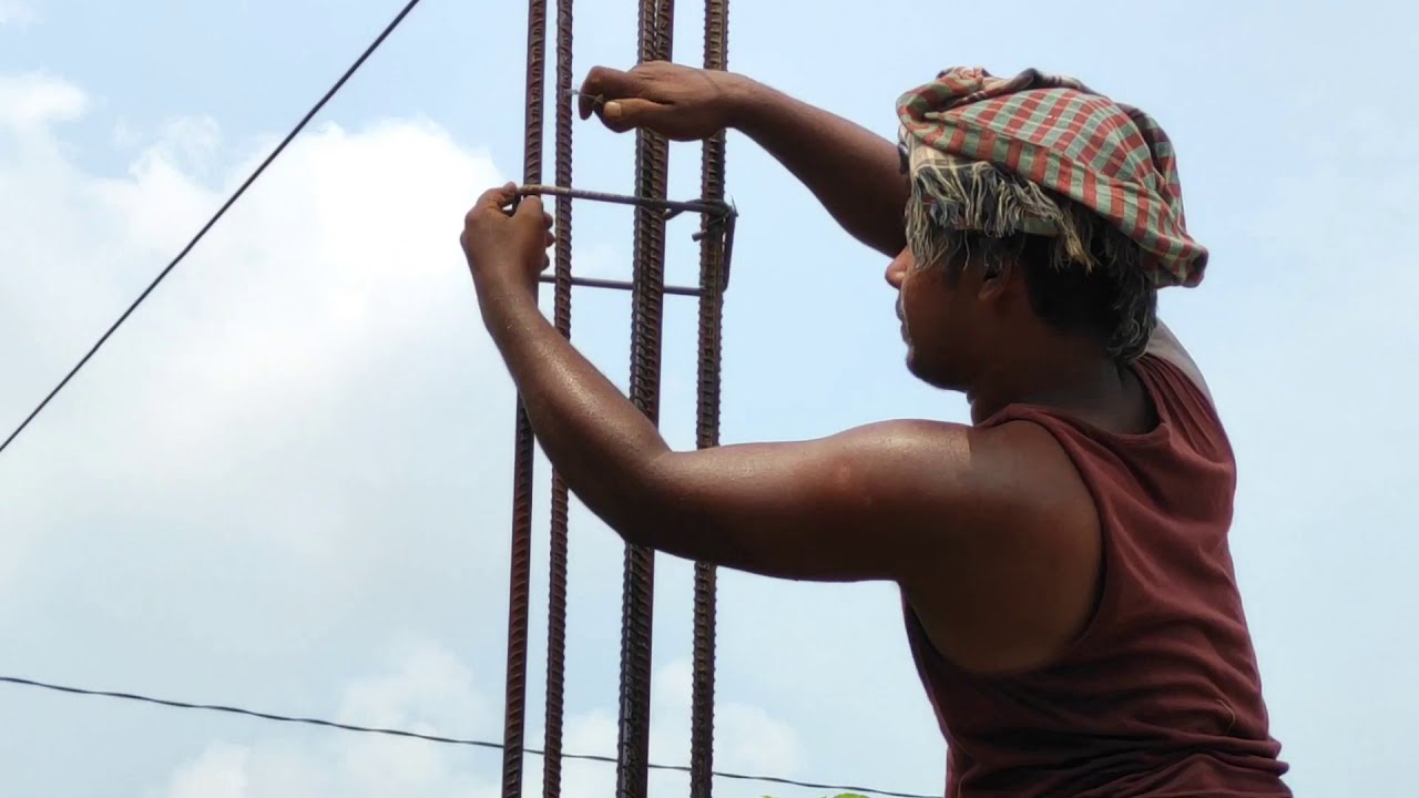 How to tie a column ring | Raaj Construction - YouTube