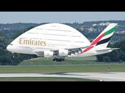 Strange Airbus airplanes with unnerving music - YouTube