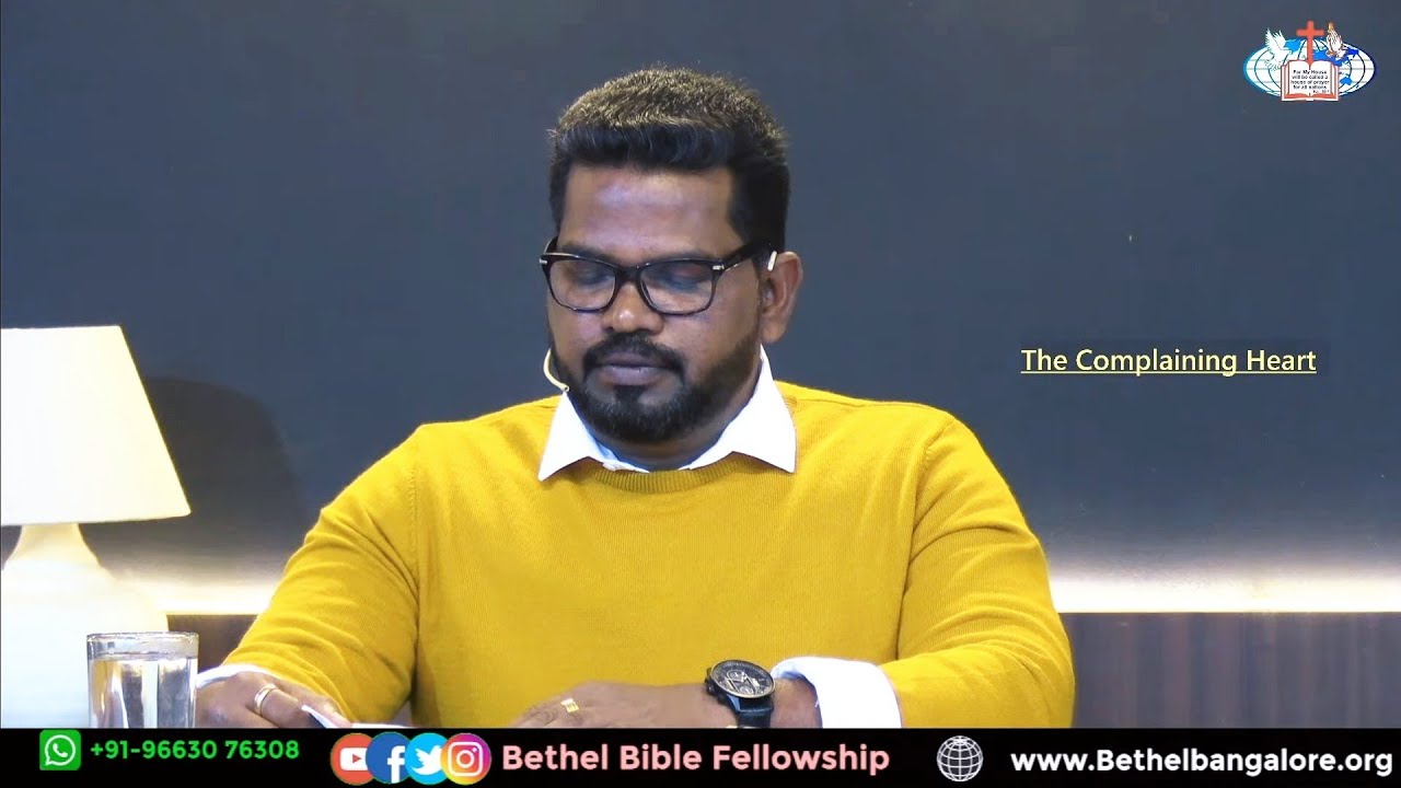 Live Sunday Service | The Complaining Heart | Pastor Raja Aaron ...