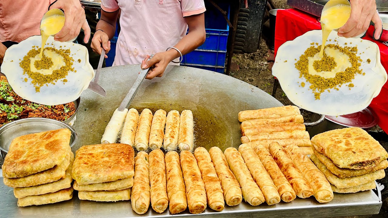 Kolkata Famous Mughlai Paratha in Mumbai | Baida Roti | Street Food ...