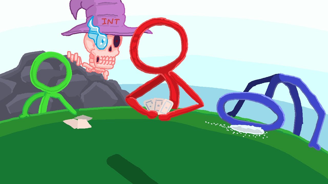 3 stick men playing dark souls poker - YouTube