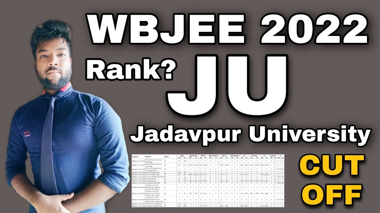 WBJEE 2022 Jadavpur University Cutoff | JU Open & Close Rank For ...