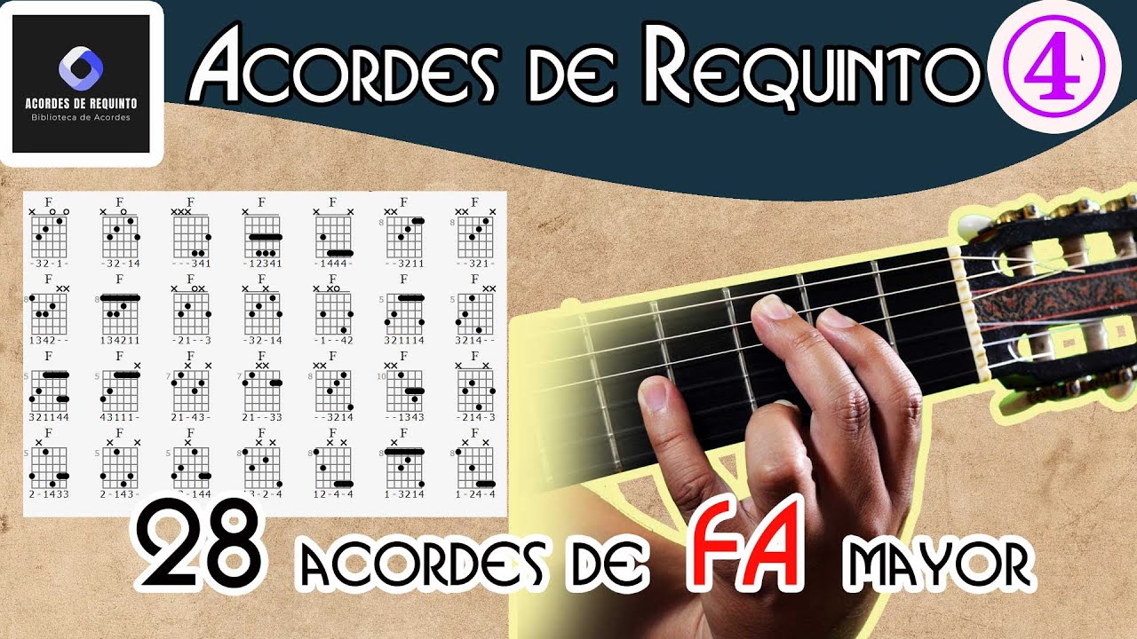 Acordes de Requinto / FA MAYOR / Biblioteca de acordes /28 Diferentes ...