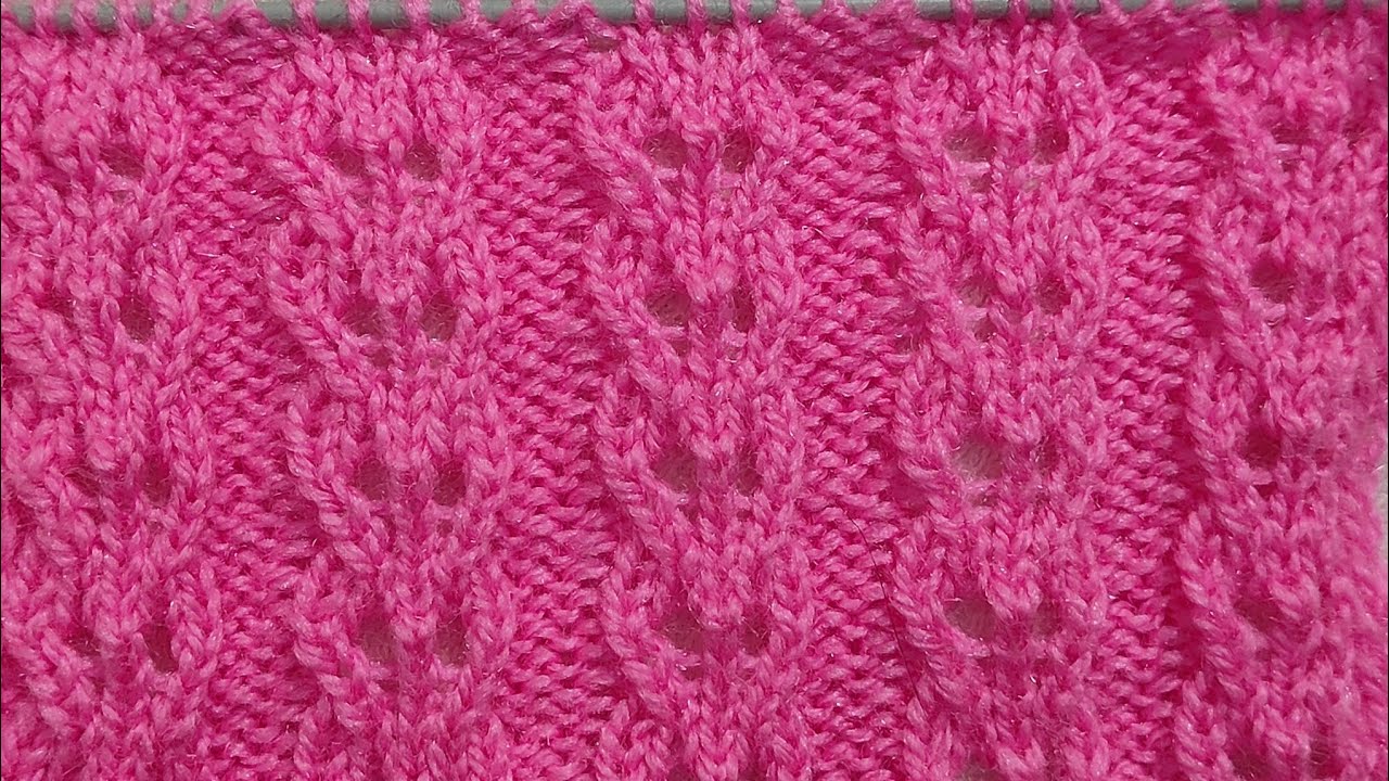 बहुत खूबसूरत जालीदार 🧶बुनाई पैटर्न Very beautiful openwork🧶knitting pattern - YouTube