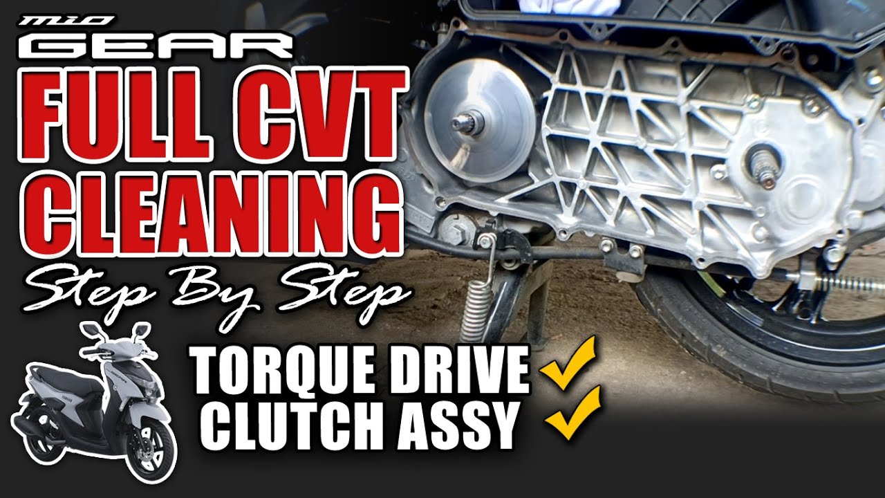 Mio Gear FULL CVT CLEANING Step By Step #miogear #miogearcvt - YouTube