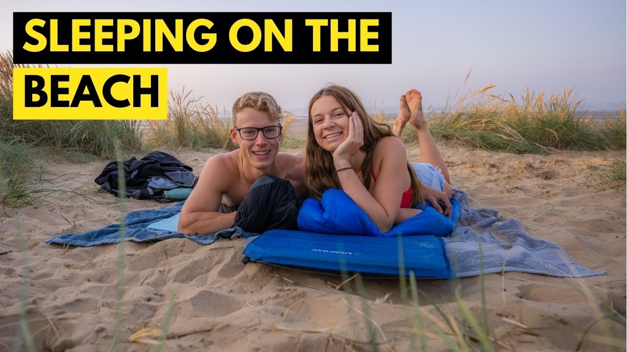 We tried sleeping on the beach in the UK? - YouTube