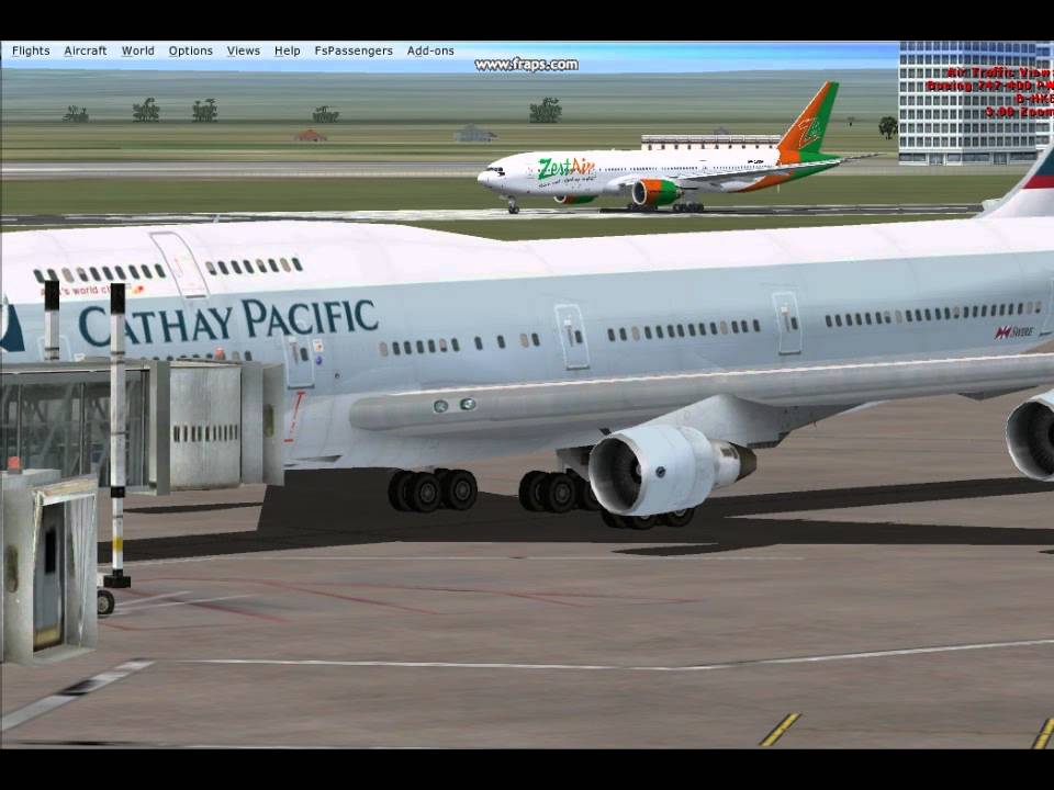 FSX Zest Air 777-200 Take Off in NAIA - YouTube