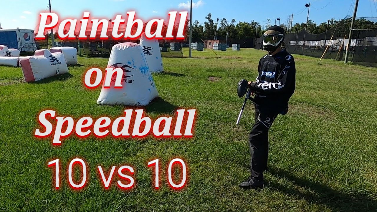 Paintball on Speedball (10vs10) - YouTube