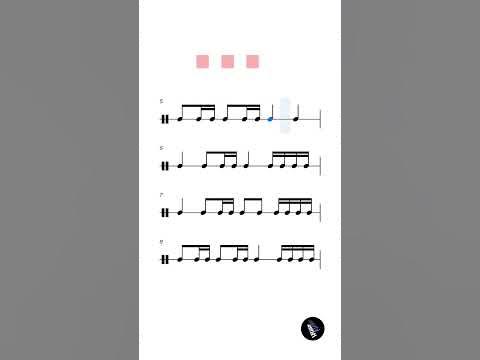 16th note grid rhythm! #drums #rhythm #music #rhythmtraining # ...