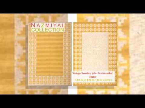 Vintage Swedish Kilims View Vintage Swedish Kilim Double sided 46208 - The Nazmiyal Collection