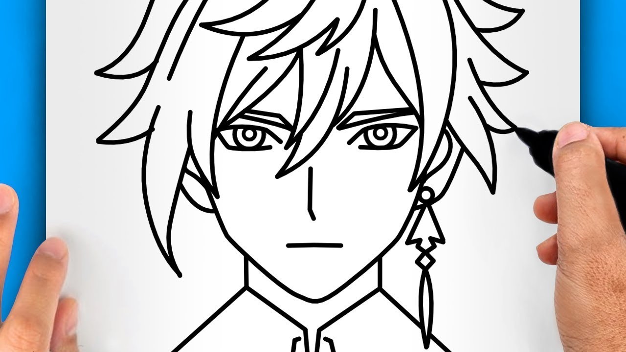 HOW TO DRAW ZHONGLI (EASY ZHONGLI DRAWING) - YouTube