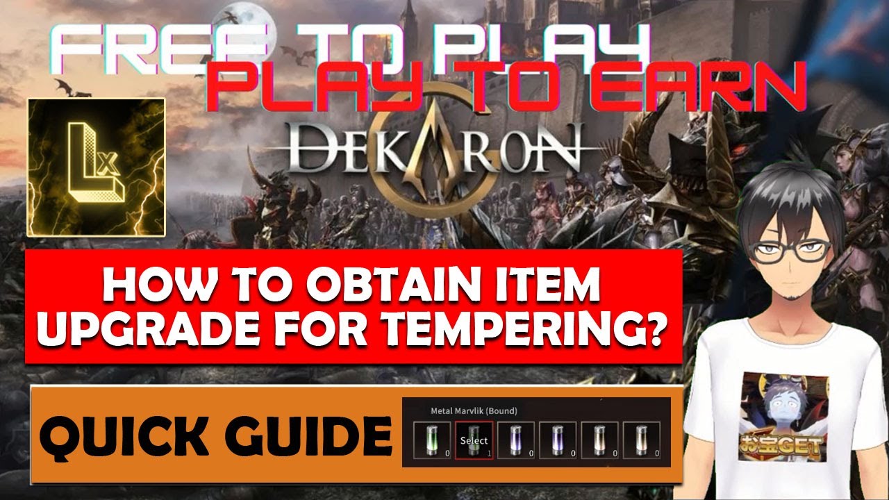 Dekaron G | How to Obtain or Get Item for Tempering | Free To Play ...