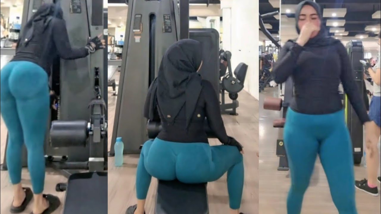 Hijab Style Olah Raga Try On Legging Hijab Gym Bahan Halus Tipis Nyaman ...