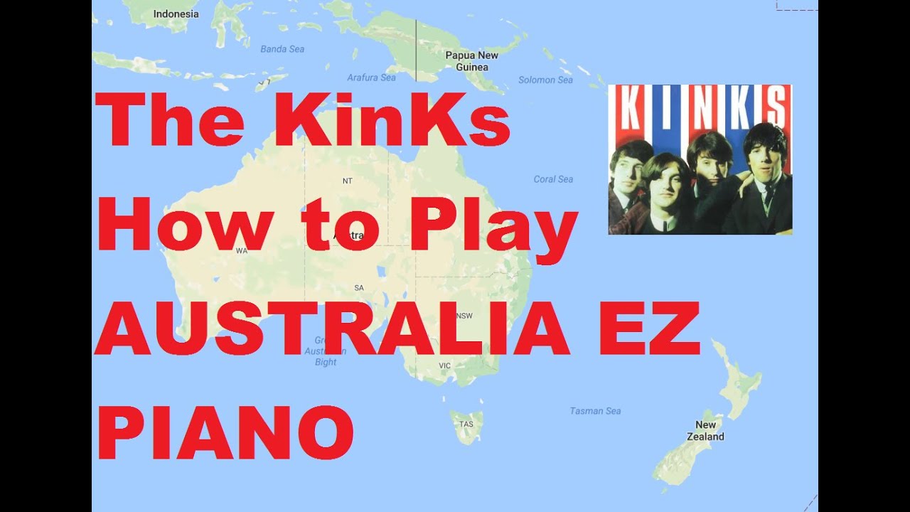 Australia by The KinKs EZ PIANO LESSON TUTORIAL - YouTube