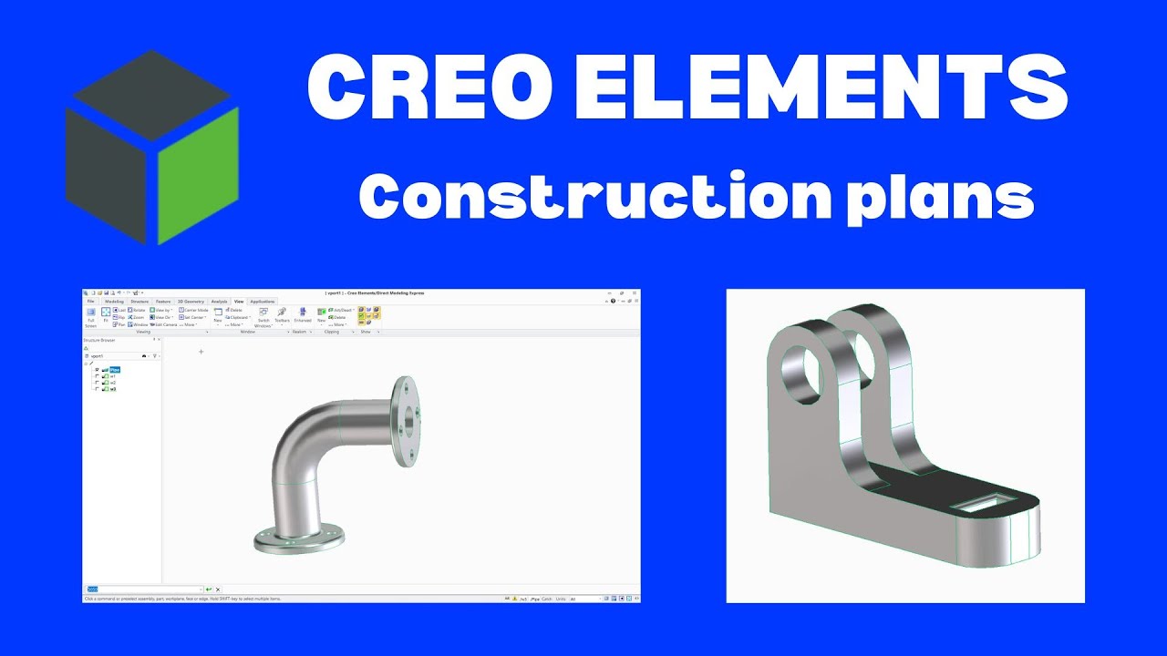 Creo elements construction plans - YouTube