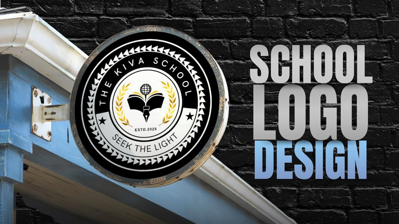How To Create A Logo Design In Canva 🥰 School Logo Kaise Banaye # ...