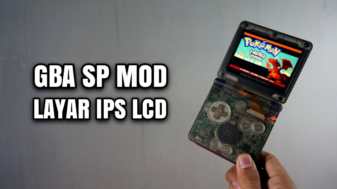 Beli konsol jadul hasil mod , Gameboy Advance Sp mod ips screen - YouTube