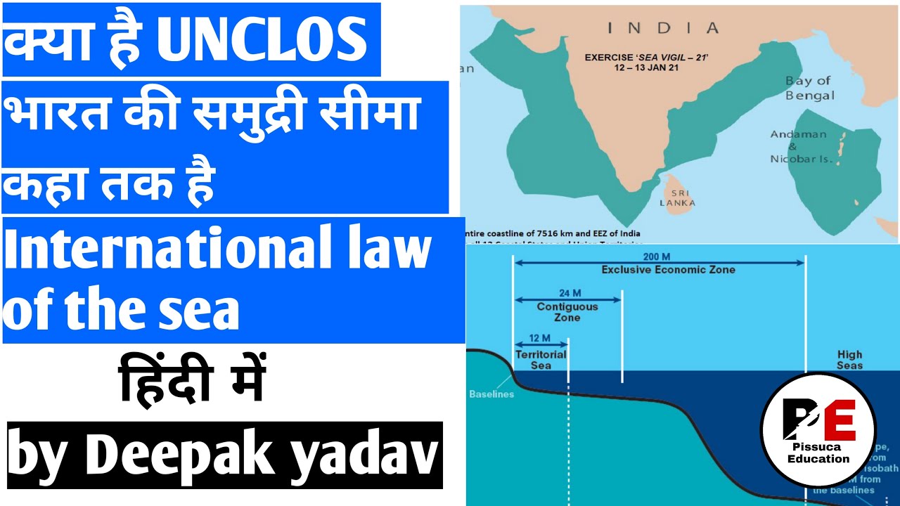 UNCLOS | law of the sea | INDIA'S MARITIME BOUNDARY | Deepak Yadav ...