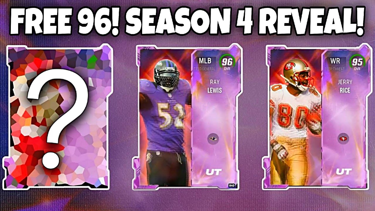 PACK GLITCH! FREE 96 RAY LEWIS! SEASON 4 FULL REVEAL & REWARDS ...