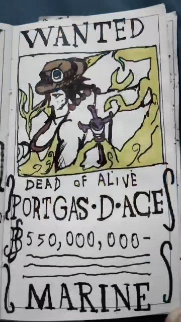 Dibujo de la Recompensa de portgas•d•ace #onepiece - YouTube