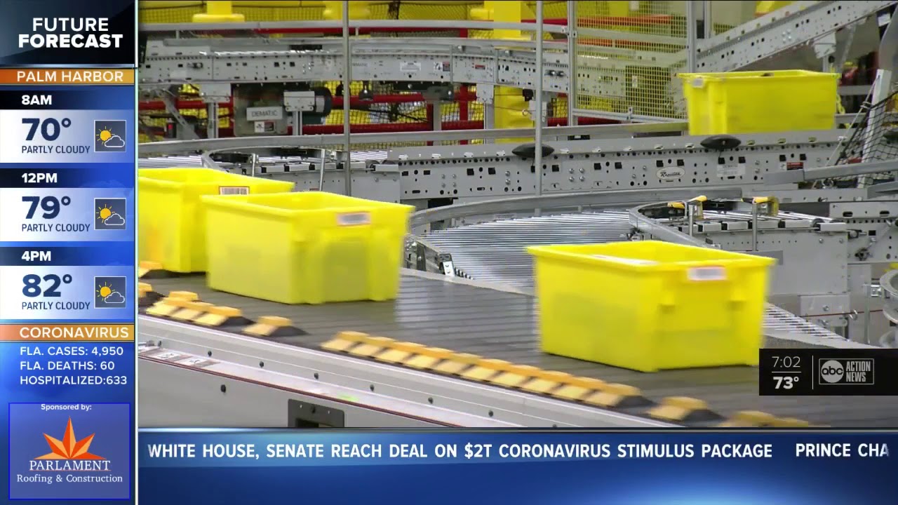 Amazon worker at Ruskin warehouse tests positive for COVID-19 - YouTube