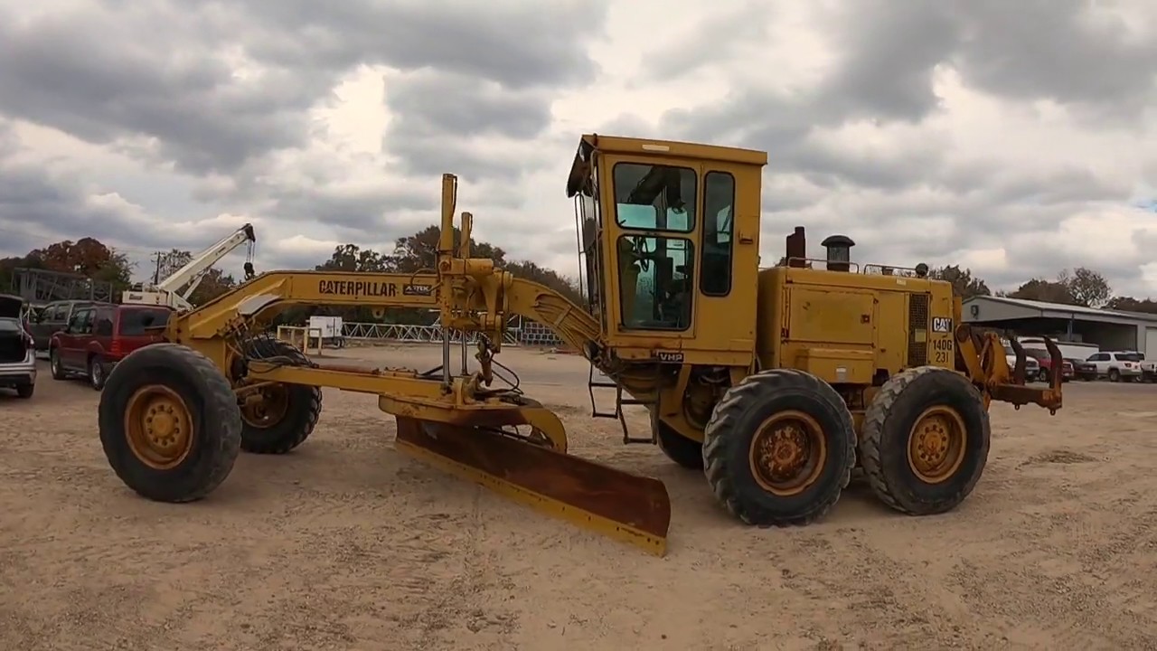 GRADER 1991 CAT 140G #72V13939 - YouTube