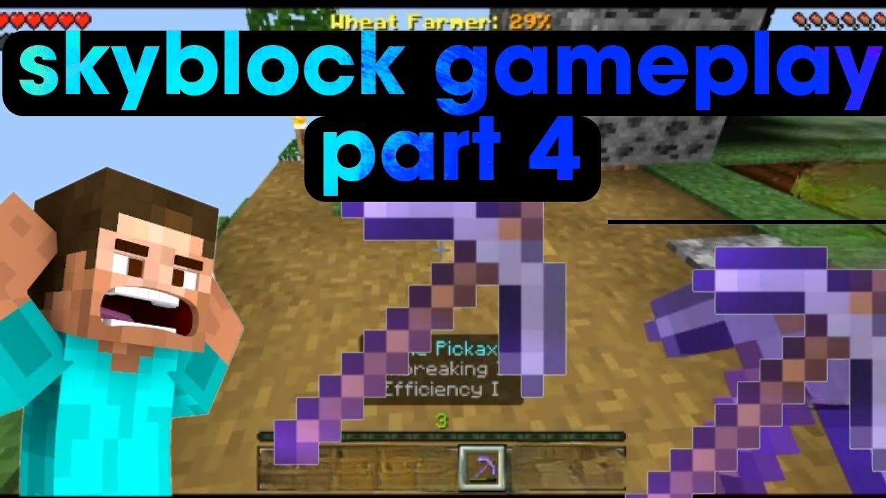 Minecraft skyblock gameplay part 4 - YouTube