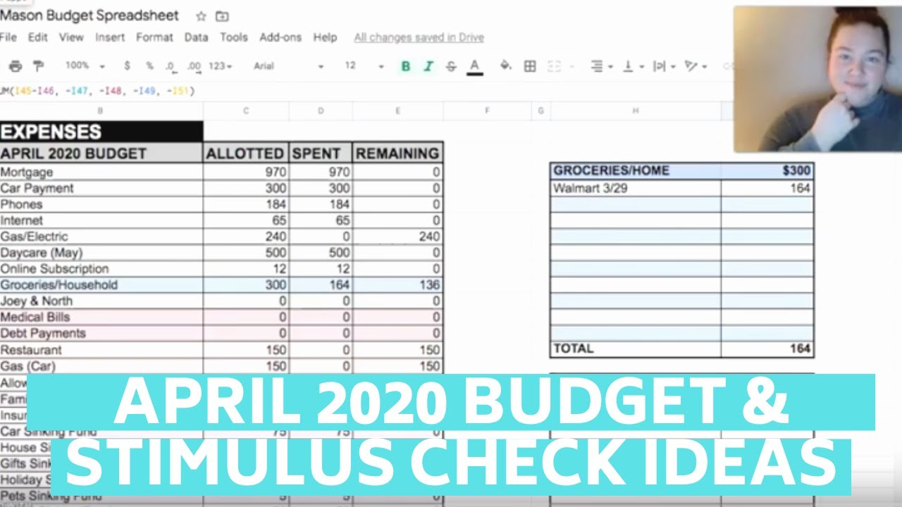APRIL 2020 BUDGET WITH ME & IDEAS FOR YOUR STIMULUS CHECK | BABY STEP 3 ...