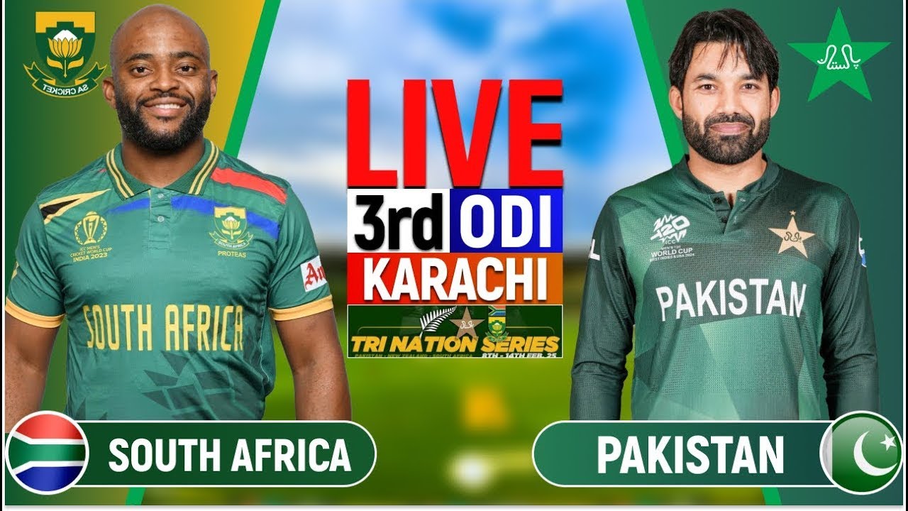 Pak vs South Africa live match today - YouTube