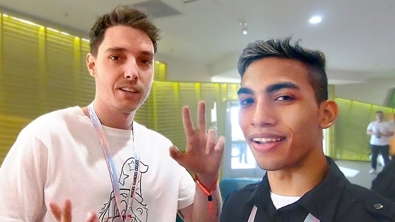 Meeting Fortnite Youtubers in Real Life Vlog! ft. LazarBeam, Muselk ...