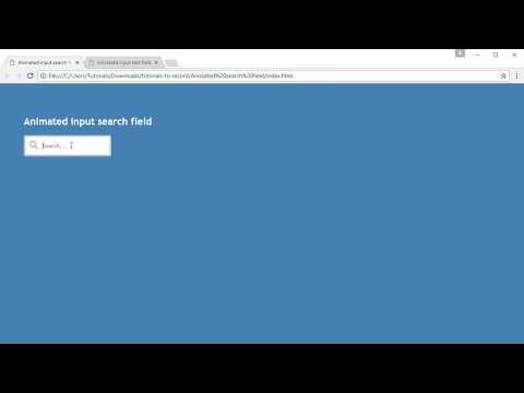 Expanding search box animation with CSS3 transitions - YouTube