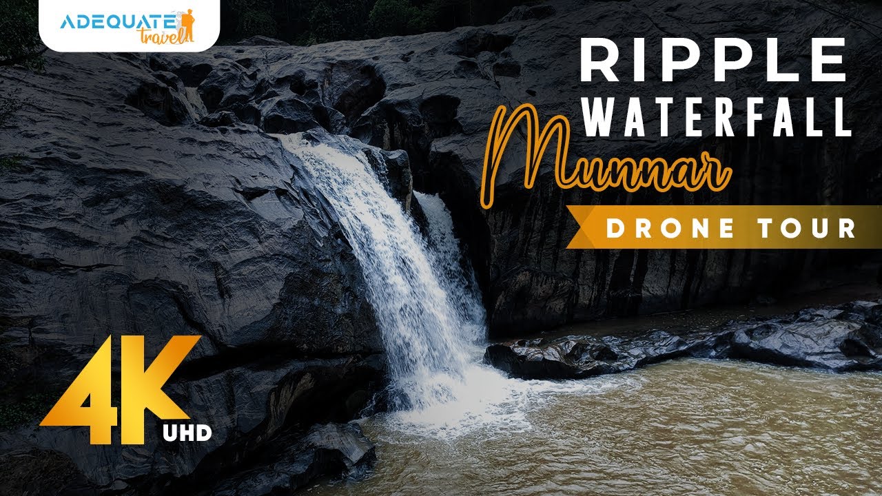 Ripple Waterfall Drone View| Munnar Waterfall| Best Places in Munnar ...
