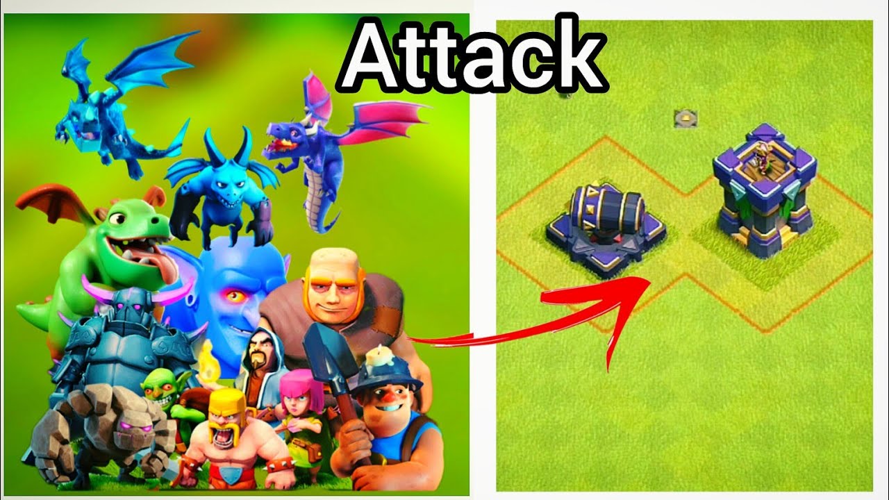 Max Cannon And Archer Tower vs All Troops! | #cannon #coc #video - YouTube