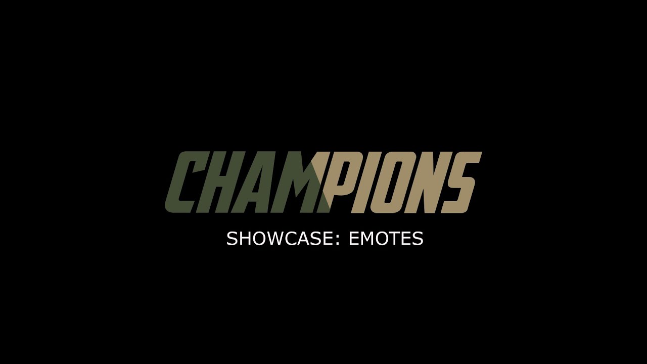Champions - Showcase Emotes - YouTube