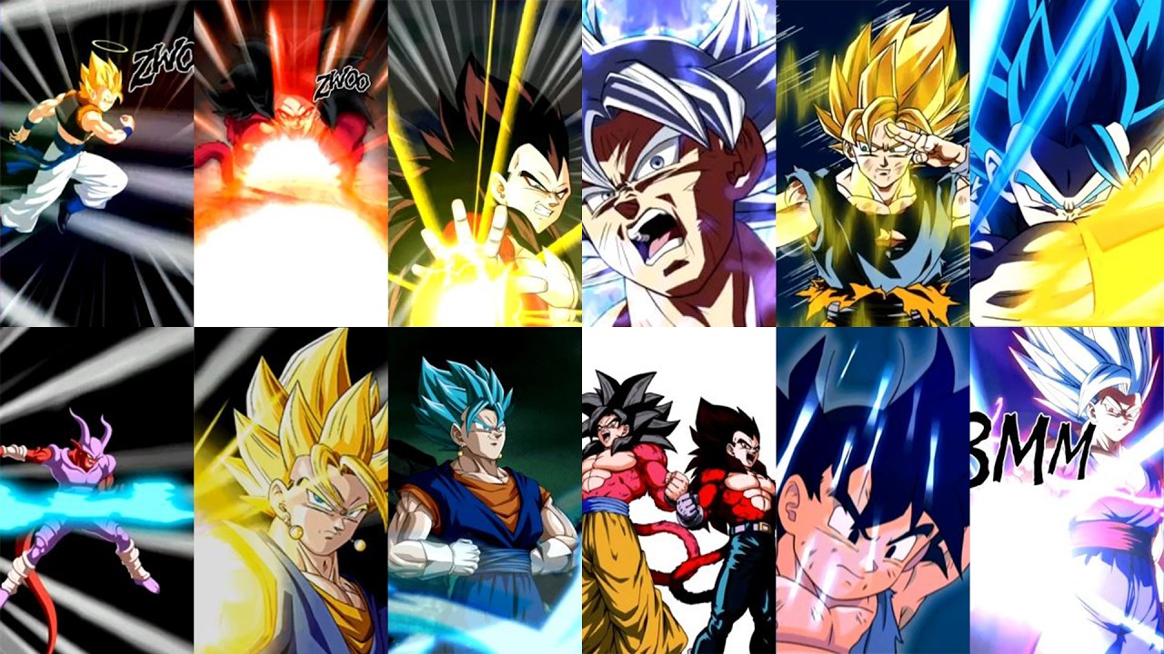 ALL DOKKAN ANNIVERSARY ANIMATIONS AND KO SCREENS IN HD - 10th ...