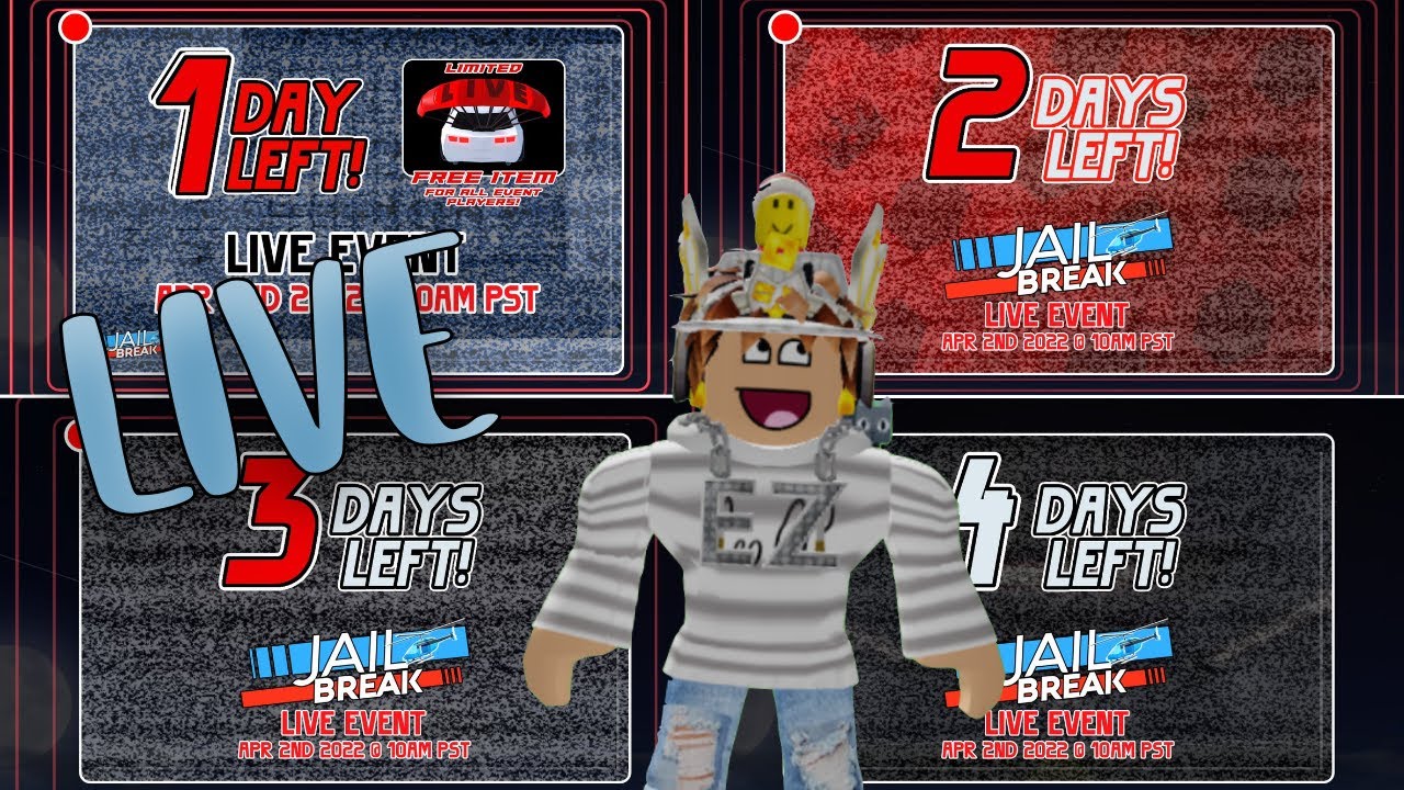 🔴ITS FINALLY HERE PLAYING THE 2022 ROBLOX JAILBREAK LIVE EVENT (Roblox ...