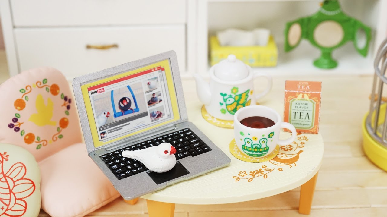 Life with the small bird Re-ment Petit Sample Miniature 미니어처 새가 있는 생활 ...