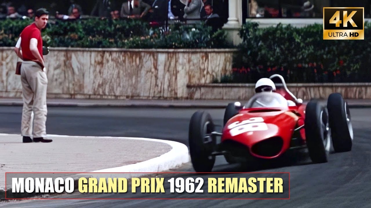 [4K] F1 1962 Monaco Grand Prix (Mediterranean Holiday) 70mm Movie ...