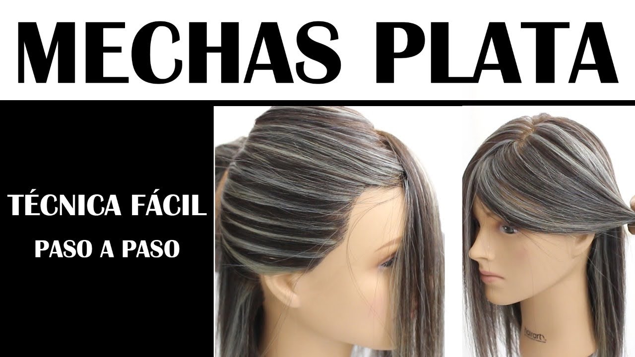 Aprende hacer matiz para LAS MECHAS PLATA .TECNICA FACIL Y RAPIDA ...