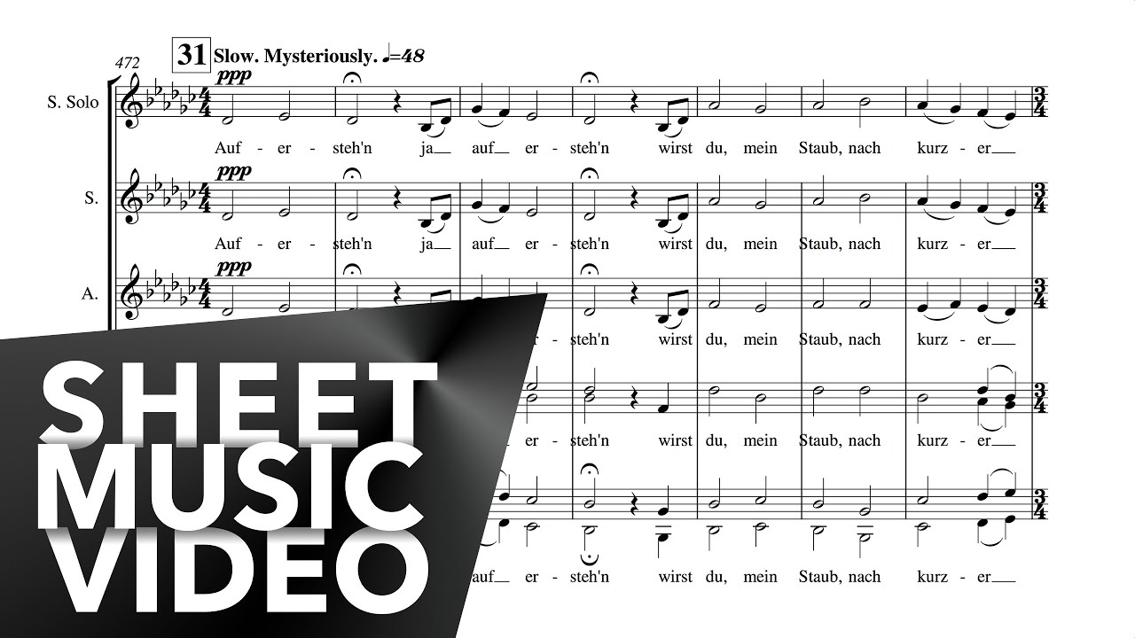 Mahler - Symphony No.2 'Auferstehung' Resurrection Finale - Vocal Score ...