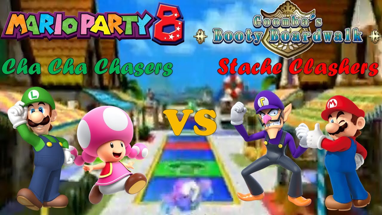 Mario Party 8 - Luigi & Toadette vs Mario & Waluigi - Goomba's Booty ...