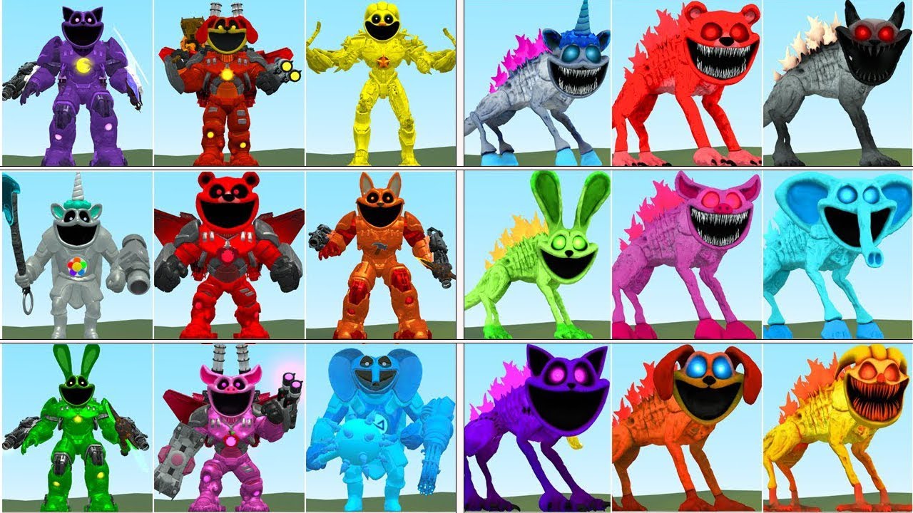 Mecha Titan Smiling Critters VS Godzilla Smiling Critters Poppy ...